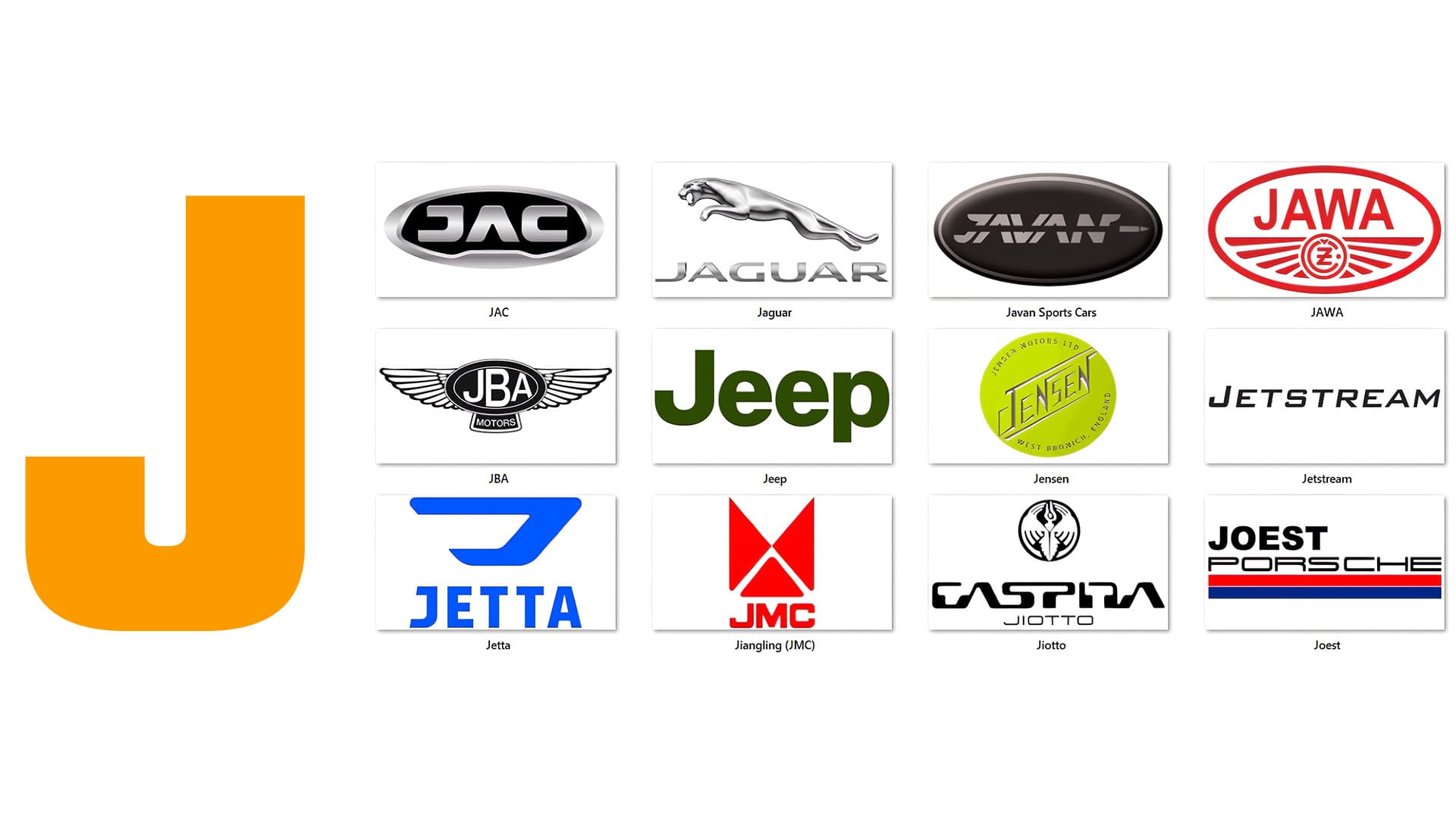 Liste De 12 Marque Qui Commence Par J